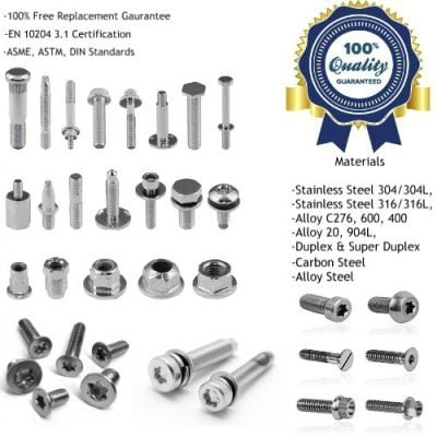 Inconel 600/625/718 Screws | Manufacturer & Supplier India